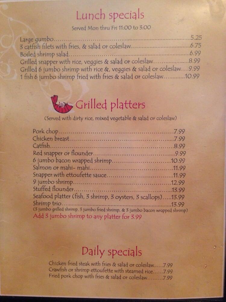 Menu at Santa Fe Seafood & Grill restaurant, Santa Fe
