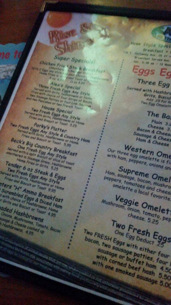 Menu at A&A Bar-B-Q, Bronson