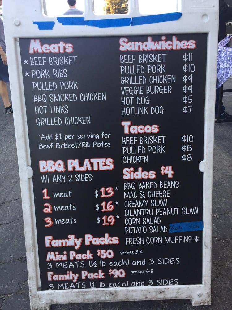 Menu at Capelo's Barbecue, Redwood City, Middlefield Rd