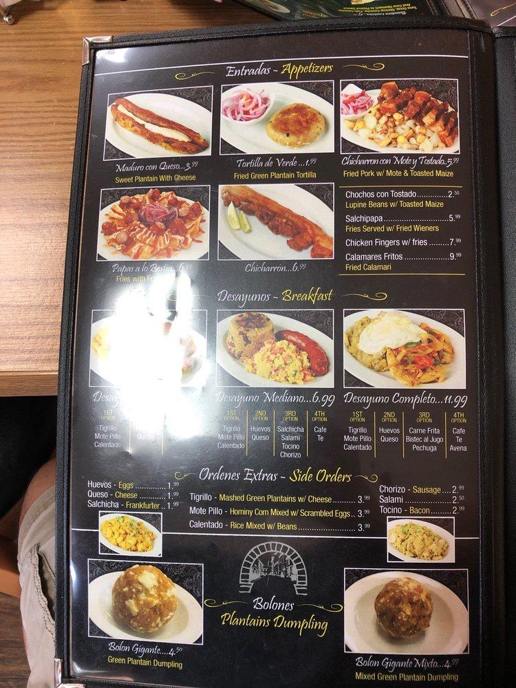 Menu at La Ronda Restaurant, North Plainfield