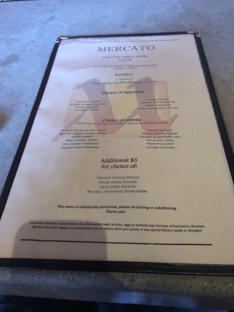 Menu at Mercato Kitchen & Cocktails pub & bar, Massapequa Park