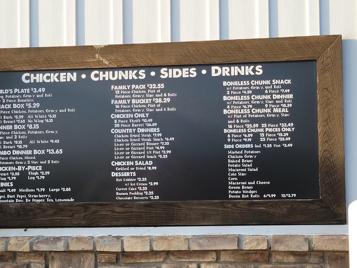 Menu at Roy's Fried Chicken restaurant, Coweta, OK-51