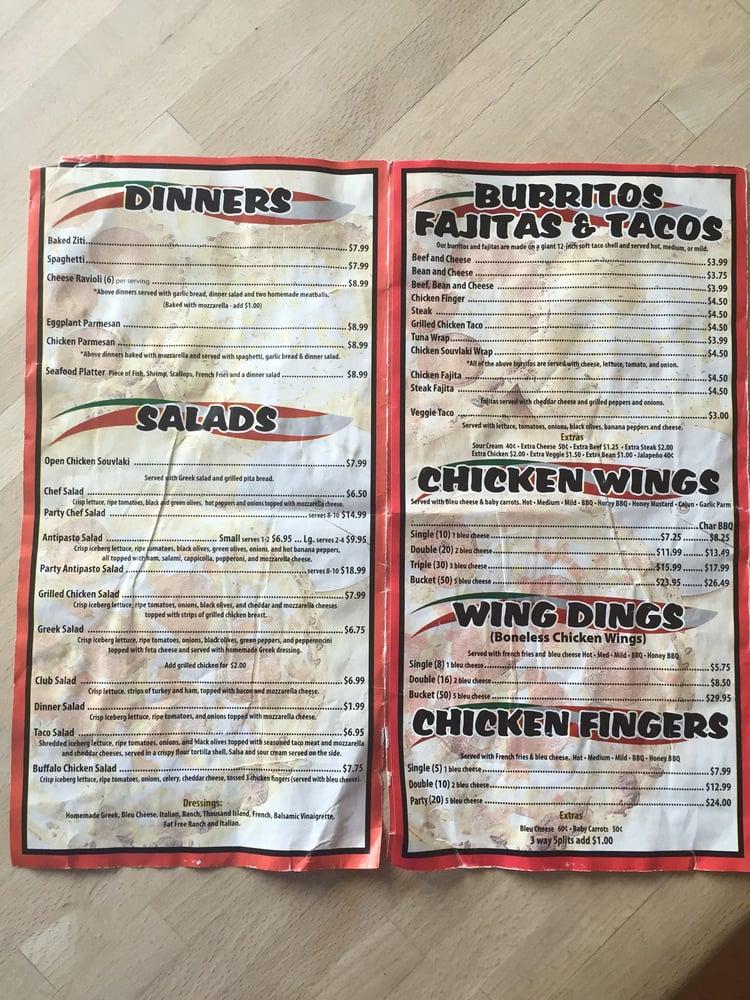 Menu at Lakeview Corner Store & Pizzeria, Wanakah, Lake Shore Rd