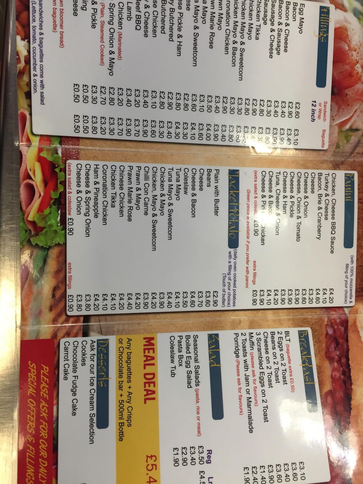 Menu at Ok Truly Scrumptious cafe, Cinderford