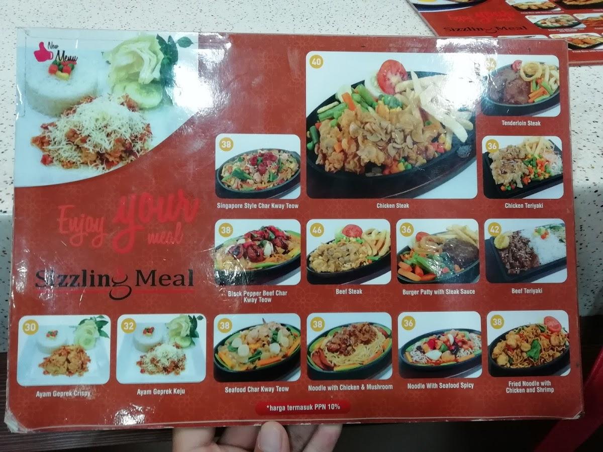 Menu at Sizzling Meal Plaza Ambarukmo, Yogyakarta
