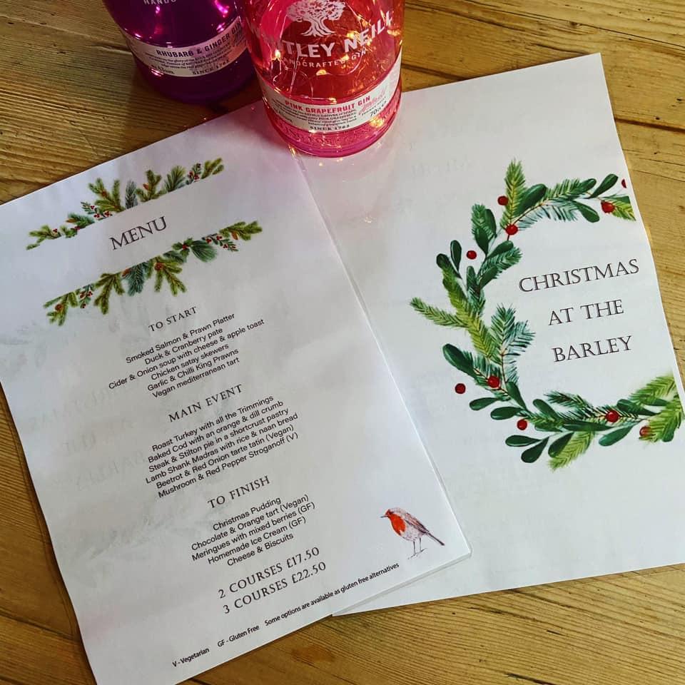 Menu at The Barley Mow, Saint Neots