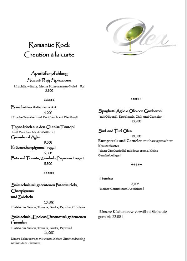 Speisekarte von Olea Restaurant Bistro Bar, Montabaur