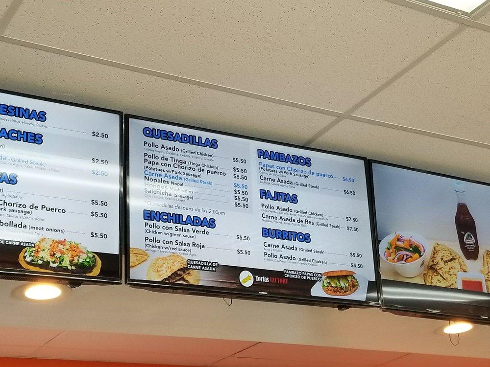 Menu at Tortas Factory Del DF restaurant, Doraville