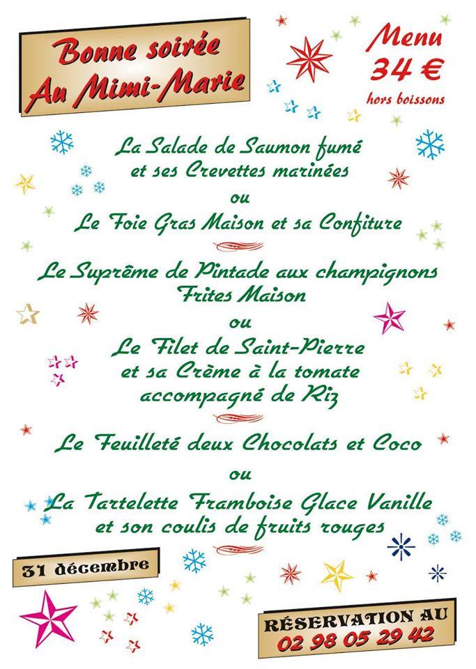 Menu at AU MIMI MARIE restaurant, Brest