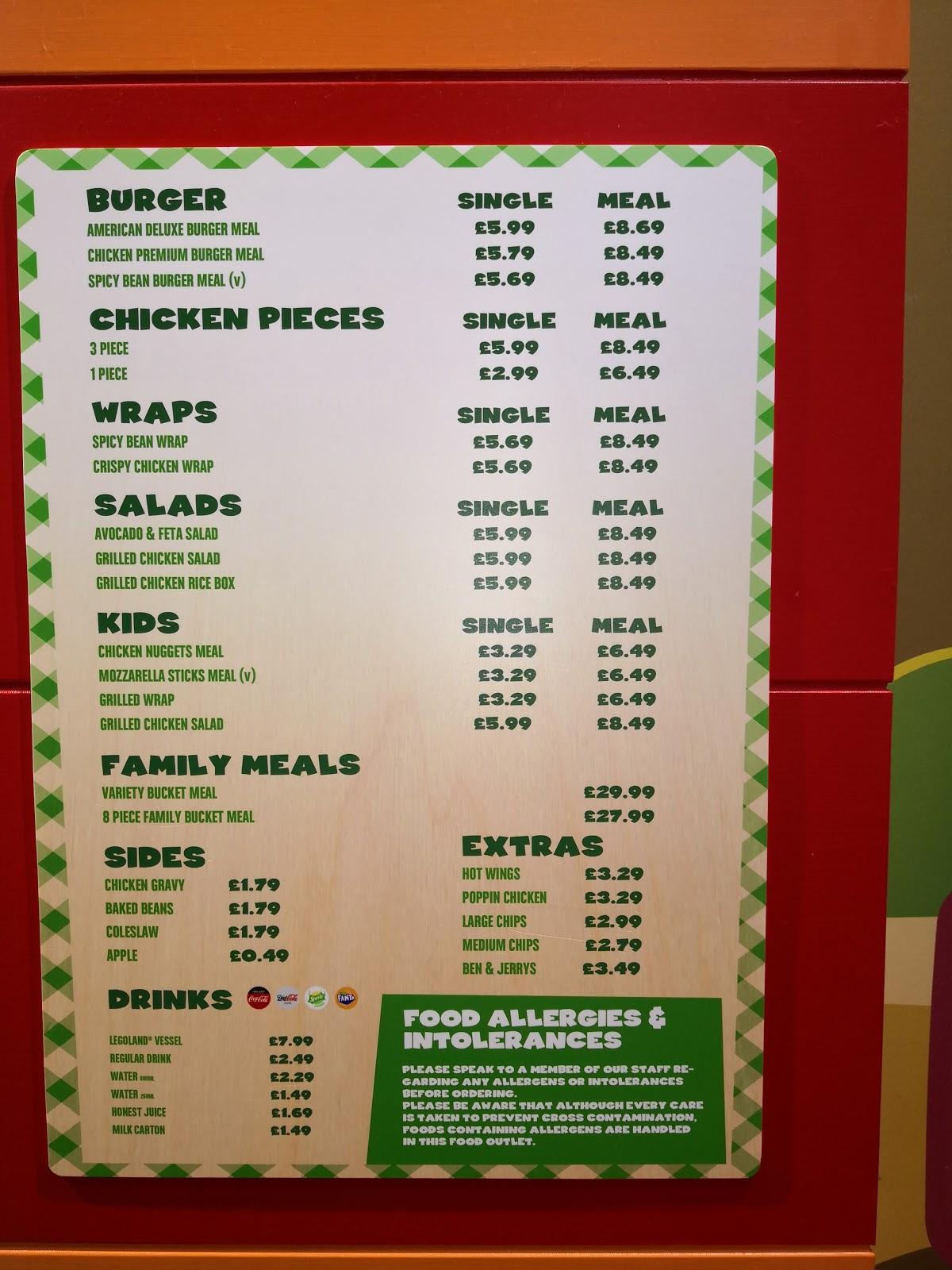 Menu at Farmer Joe's Chicken restaurant, Windsor