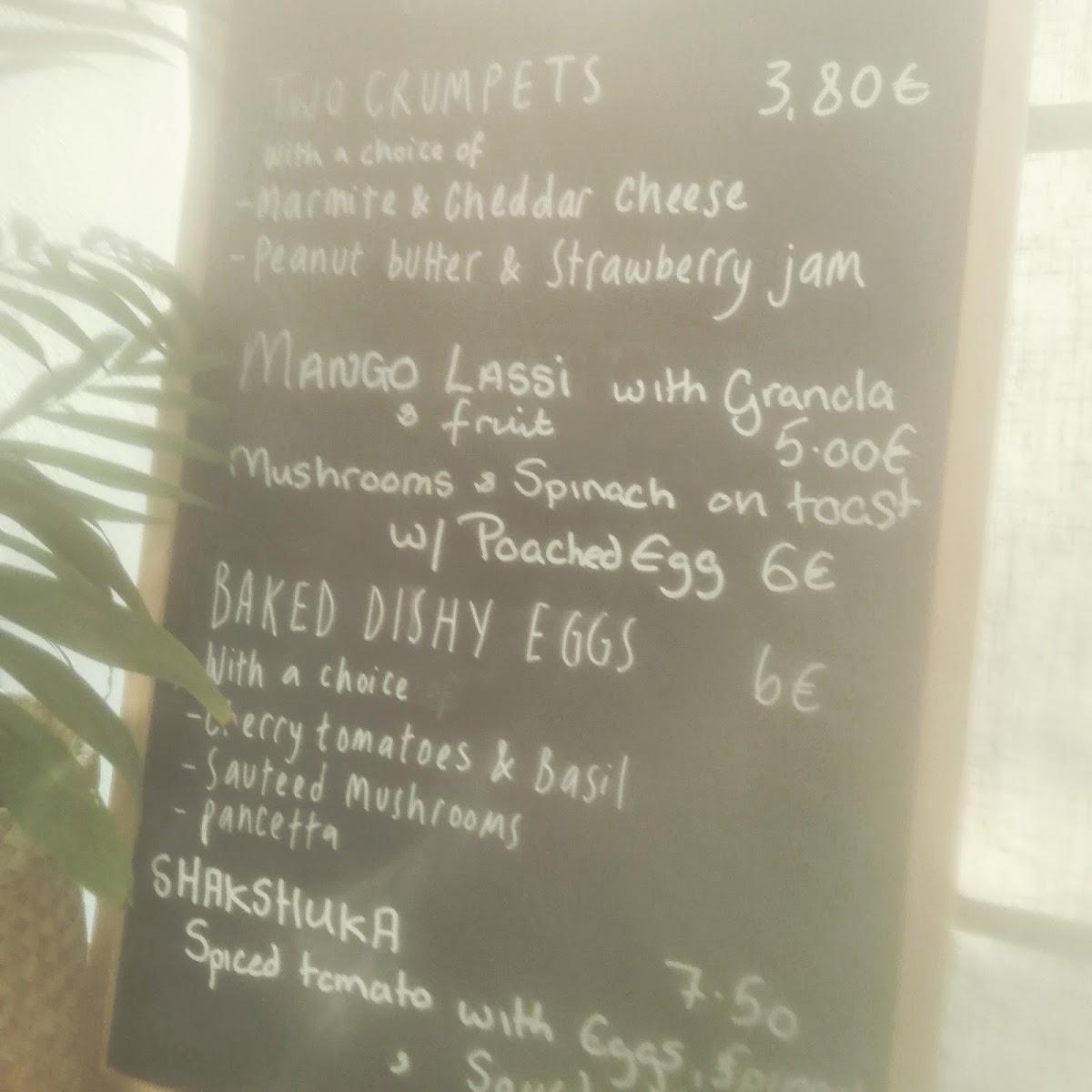 Menu at Sunrays kitchen cafe, Lagos