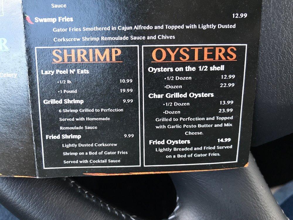 Menu at Lazy Gator pub & bar, Amarillo
