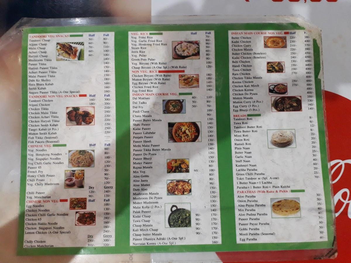 Menu at A One Family Restaurant, Gurugram, Shop no - B-52