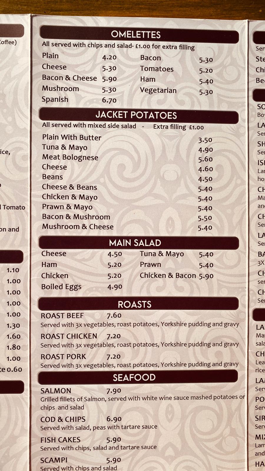 Menu at Caterham Cafe & Bistro, Caterham