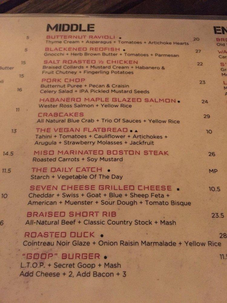 Menu at Dada pub & bar, Delray Beach