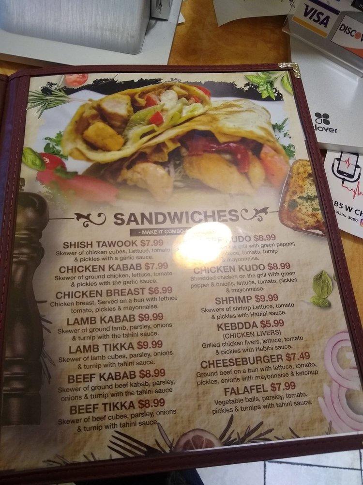 Menu at Habibi Grill & Bakery, Raleigh