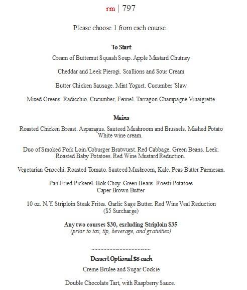 Menu at Room 797 pub & bar, Southampton