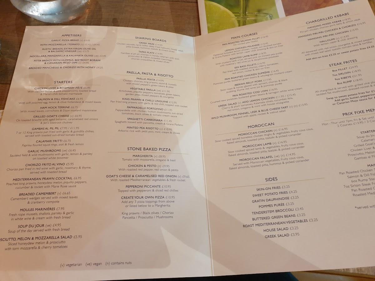 Menu at Ego at The Grapes, Shrewsbury pub & bar, Shrewsbury