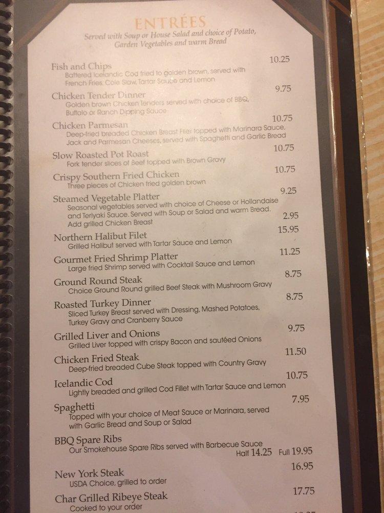 Menu at Café Bellini cafe, Sparks