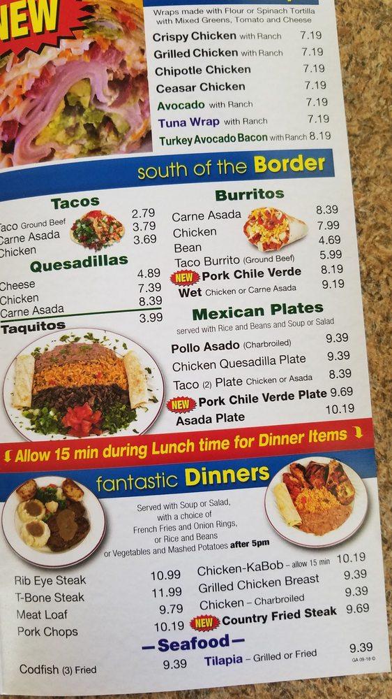 Menu at Fantastic Cafe, Rancho Palos Verdes, N Gaffey St