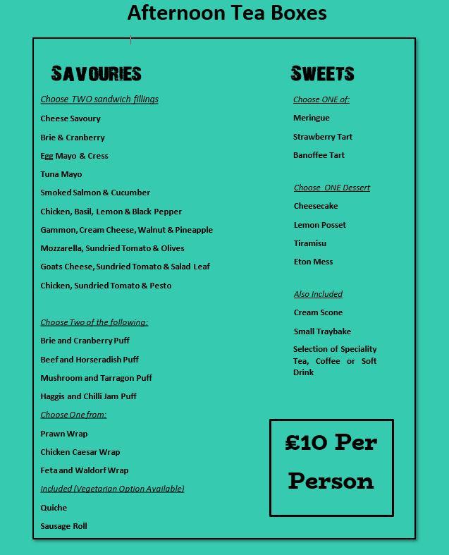Menu at BRUNCH-field cafe, Edinburgh
