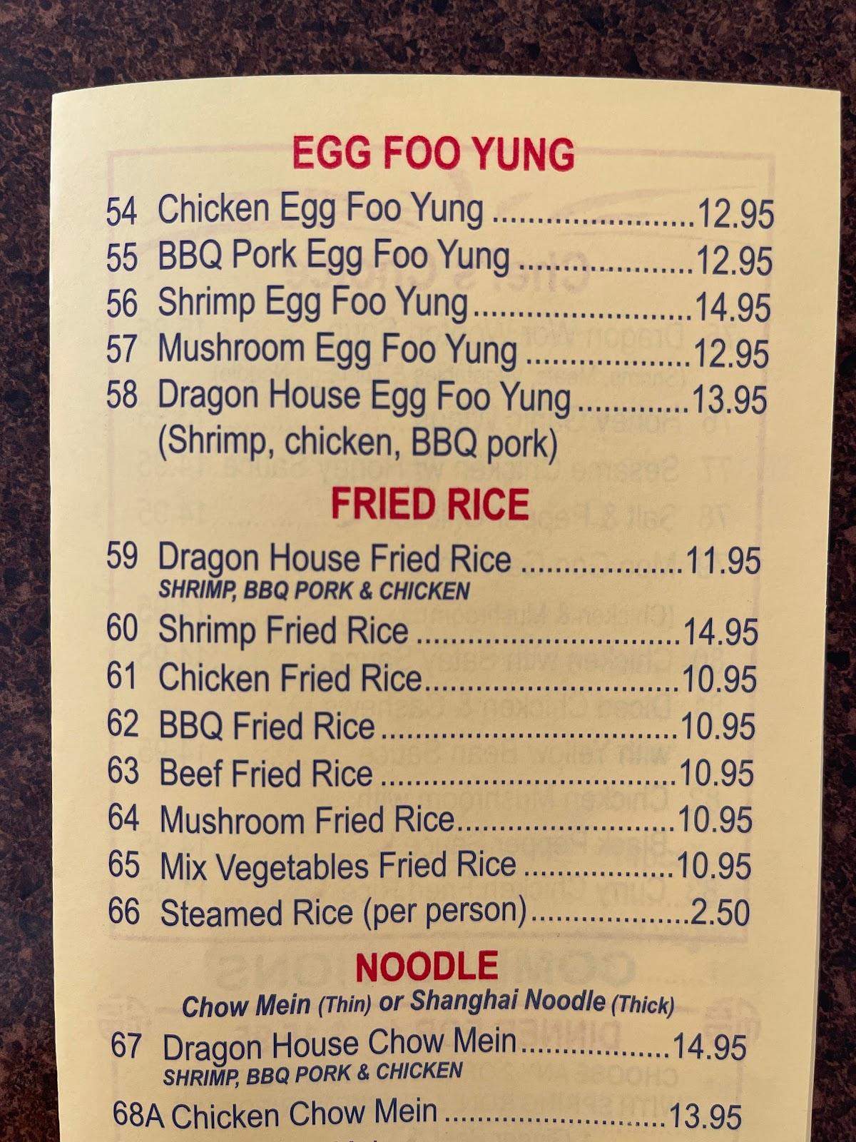 Menu at Imperial Dragon Family Restaurant, Strathmore