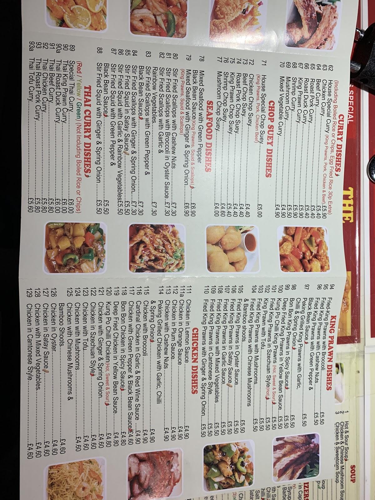 Menu at The Hot & Cold Chinese Restaurant, Fakenham