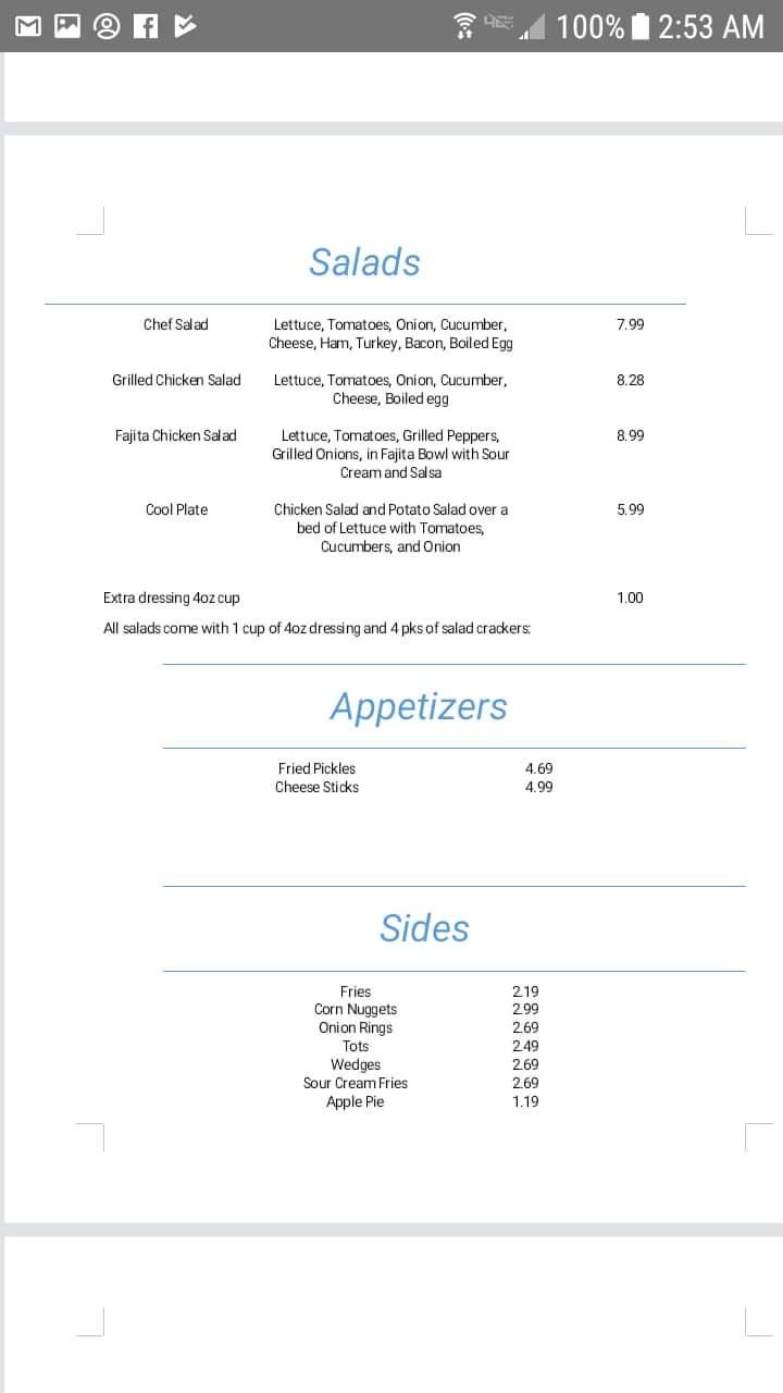 Menu at The Hub Restaurant,,, Maiden