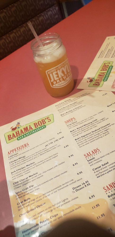 Menu at Bahama Bob's pub & bar, Pooler