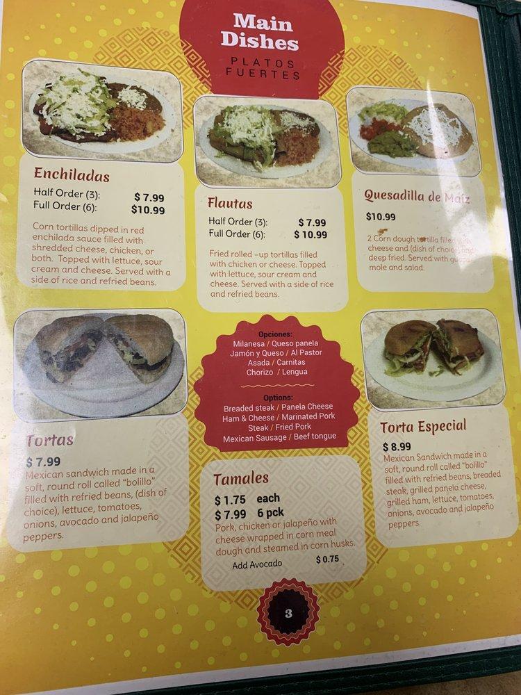 Menu at La Perla Produce Inc restaurant, Benton Harbor