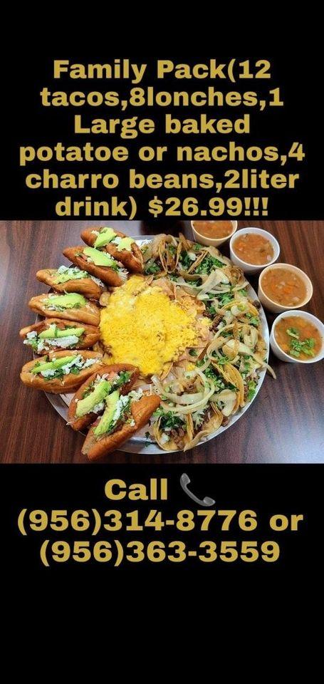 Menu at Restaurant y Taqueria 107, Elsa, 720 E Edinburg Ave #1004