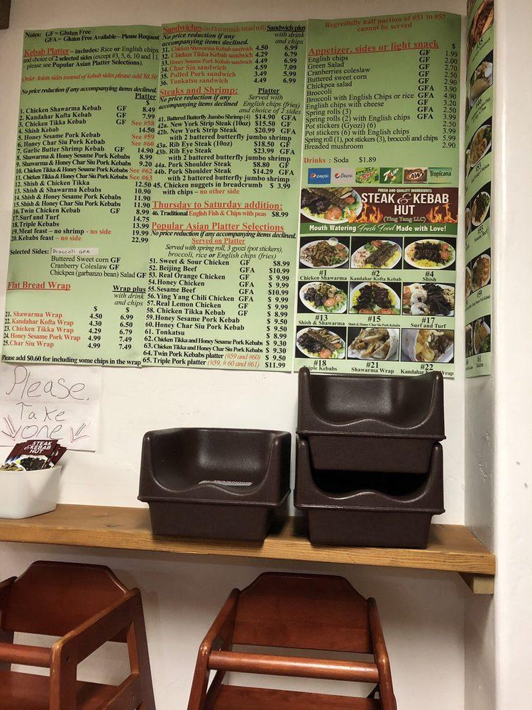 Menu at Kebab Hut - Rexburg steakhouse, Rexburg