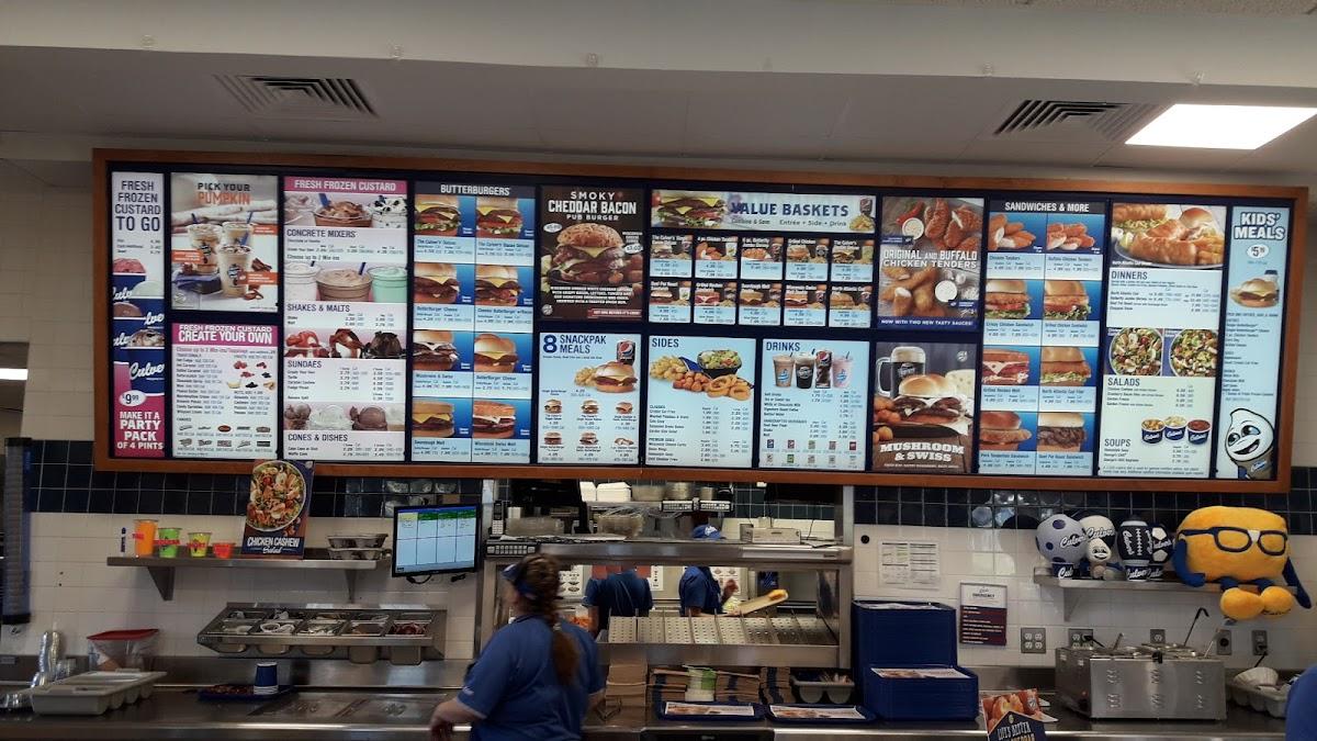 Menu at Culver’s fast food, Cedar Rapids, Edgewood Rd SW