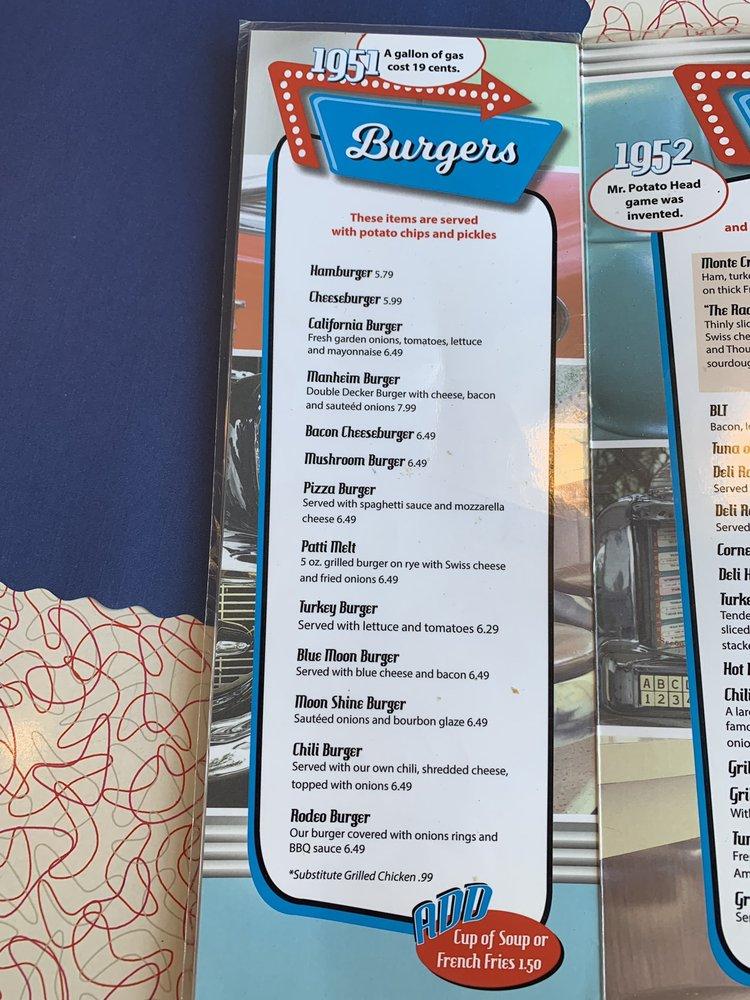 Menu at Manheim Diner restaurant, Schuylkill Haven, PA-61