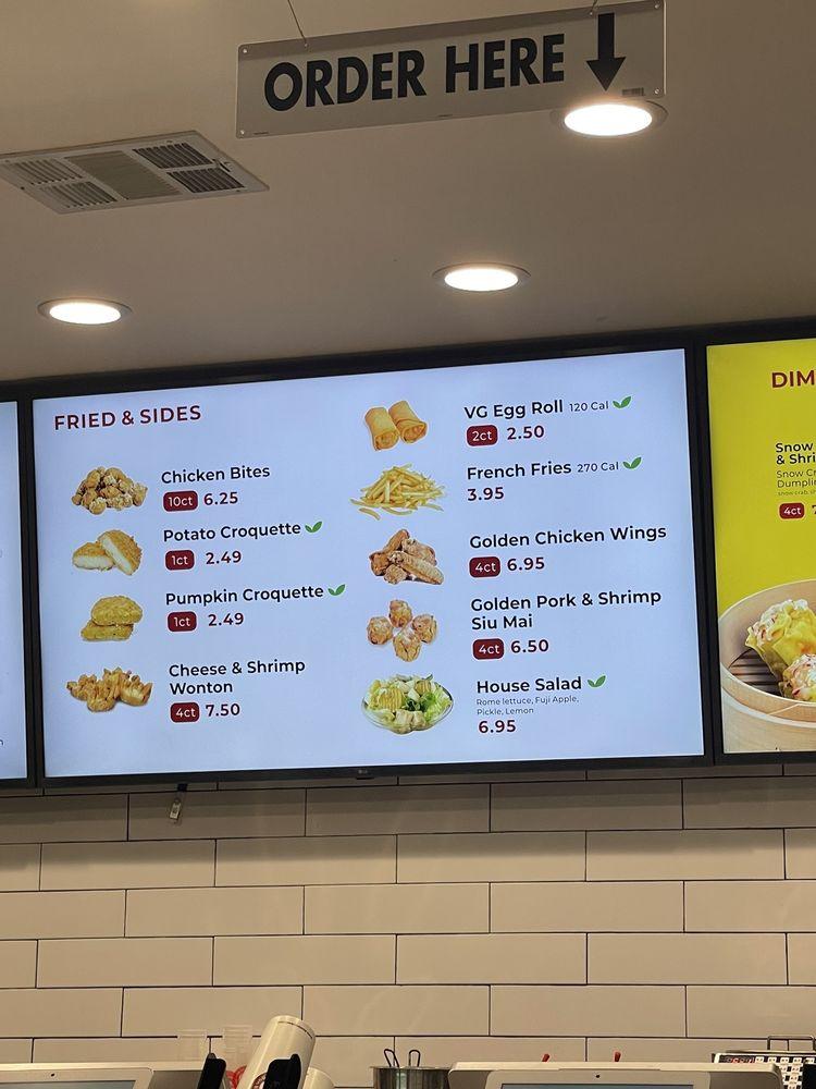 Carta de comida rápida Bun Bun Bao, Cerritos