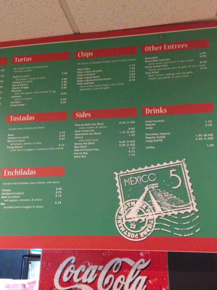 Menu at Oscar's Very Mexican Food restaurant, West Sacramento, Harbor ...