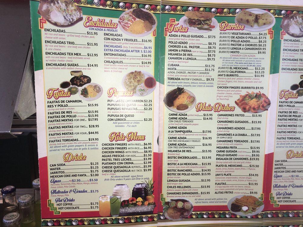 Menu at Mi Antojo Mexican Restaurant Conway, New Bedford, 113 Conway St