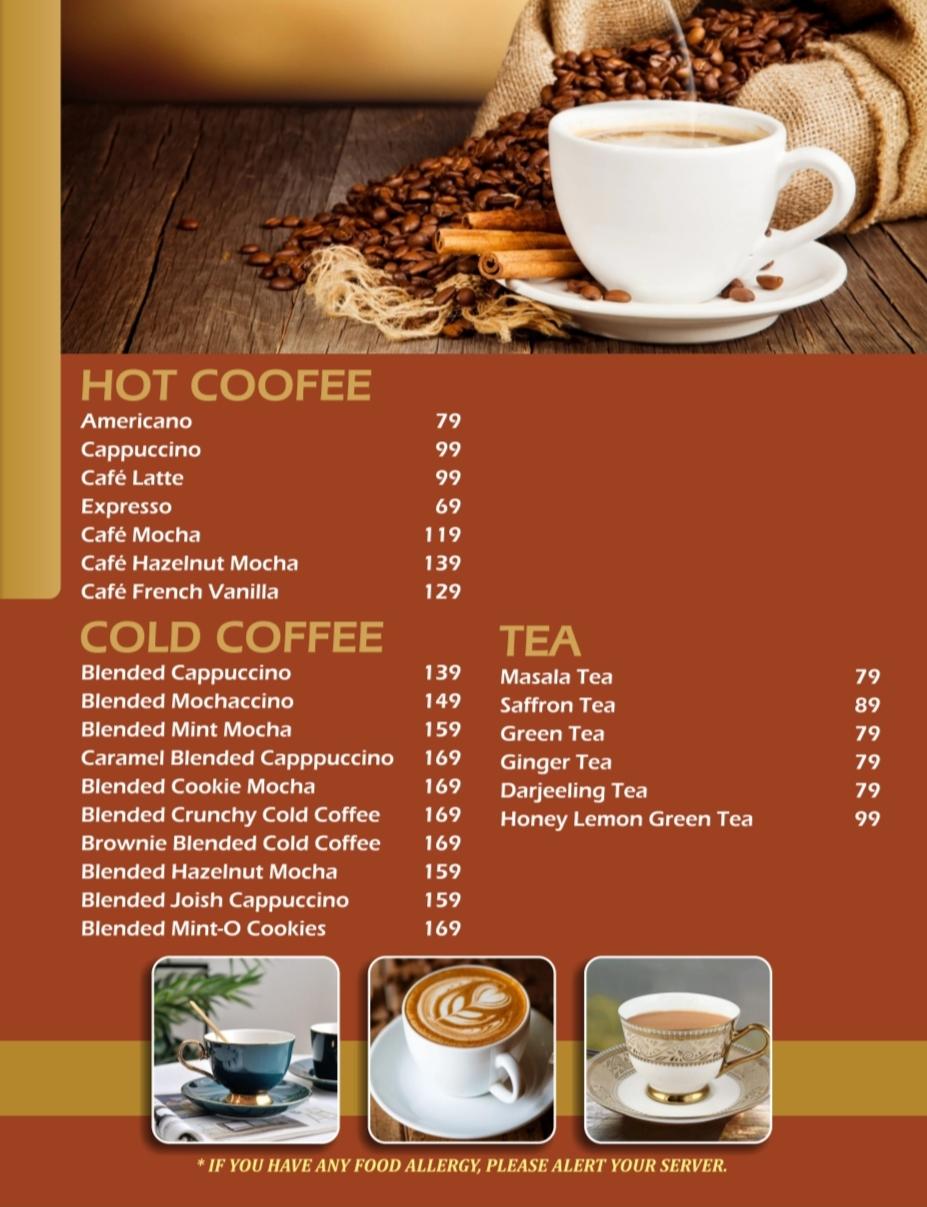 Menu at The Loop Cafe & Restaurant, Kolkata