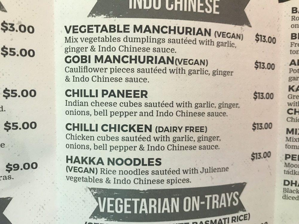 Menu at Aamchi Mumbai Indian Cuisine restaurant, Petoskey