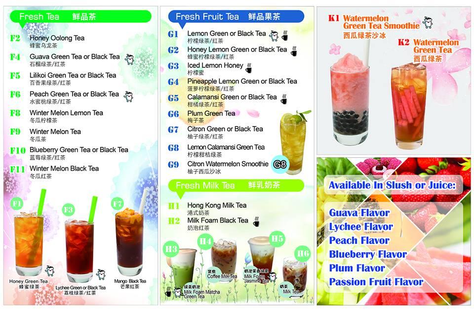Menu at Mickey Cafe, Honolulu, Maunakea St