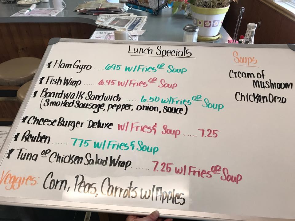 Menu at Perry Restaurant, Shoemakersville