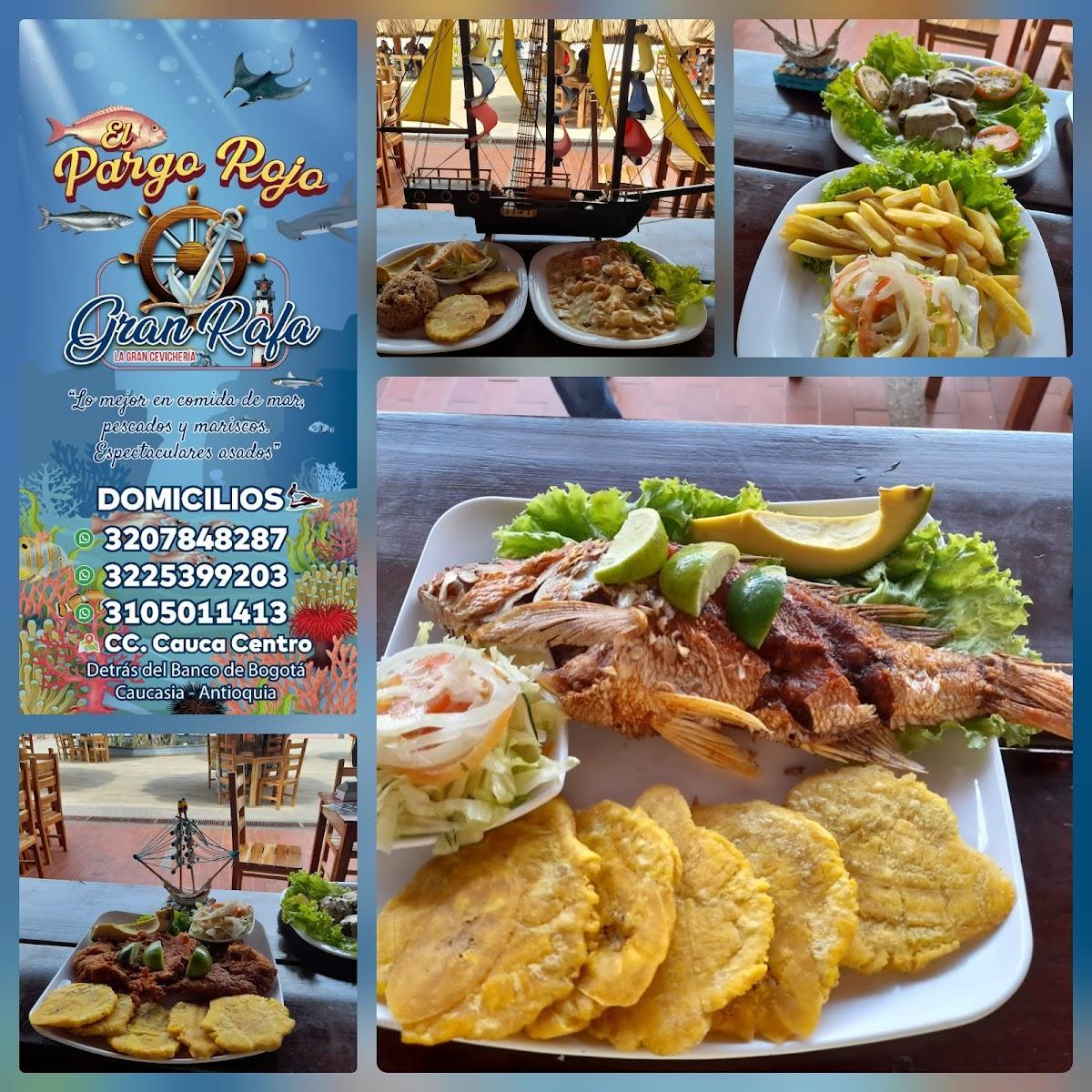 Carta de EL GRAN RAFA Y EL PARGO ROJO RESTAURANTE, Caucasia