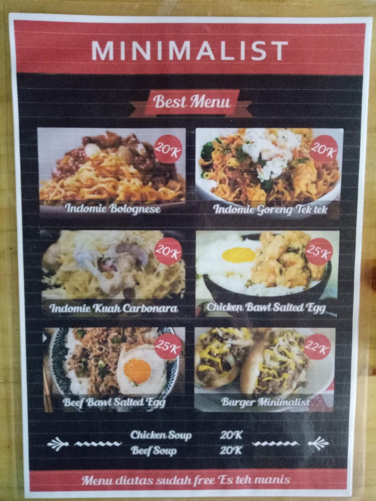 Carta del café Minimalist Ropang & Coffee, West Jakarta