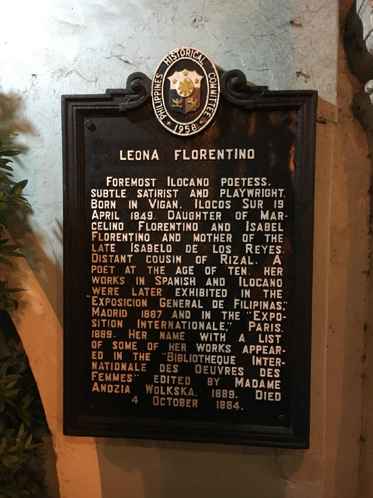 Menu at Cafe Leona, Vigan City