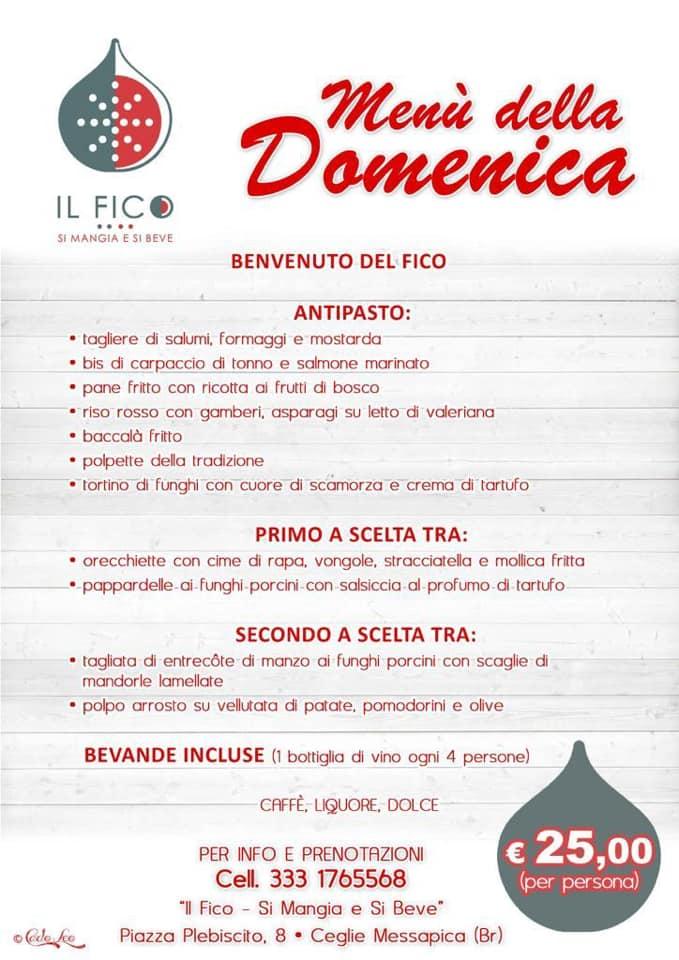 Menu da Il Fico pub & bar, Ceglie Messapica