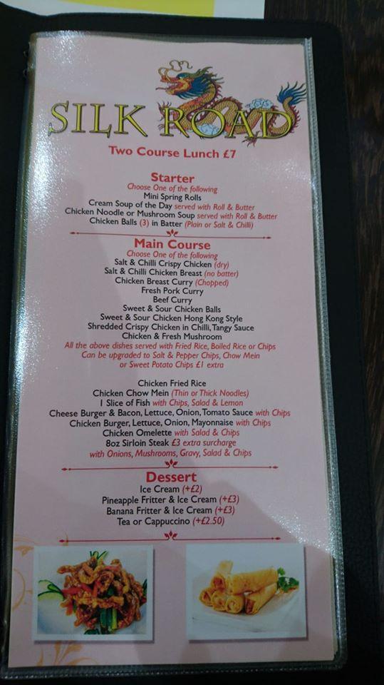 Menu at Ho Wong’s Chinese Takeaway & Silk Road Restaurant, Bellshill