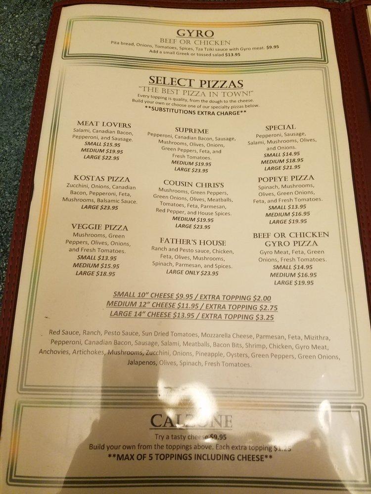 Menu at Omega Pizza & Pasta pizzeria, Granite Falls
