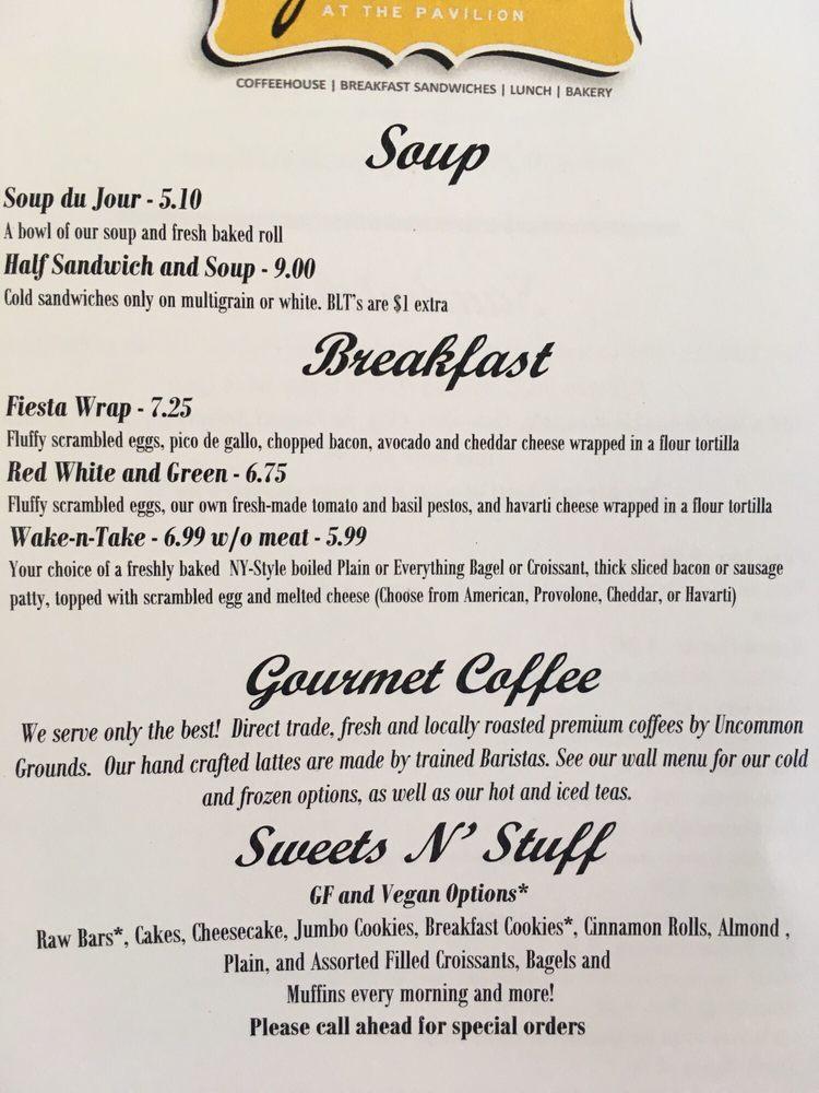 Menu at Cafe Julia, South Haven