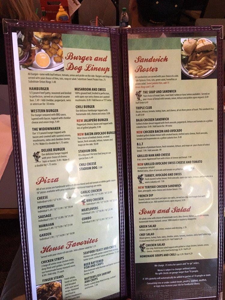 Menu at Players Pub & Grill, Garden City
