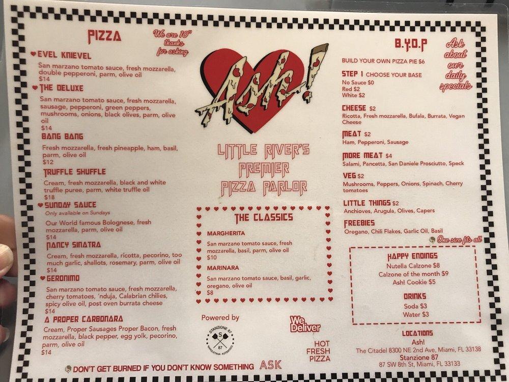Menu at The Citadel pub & bar, Miami